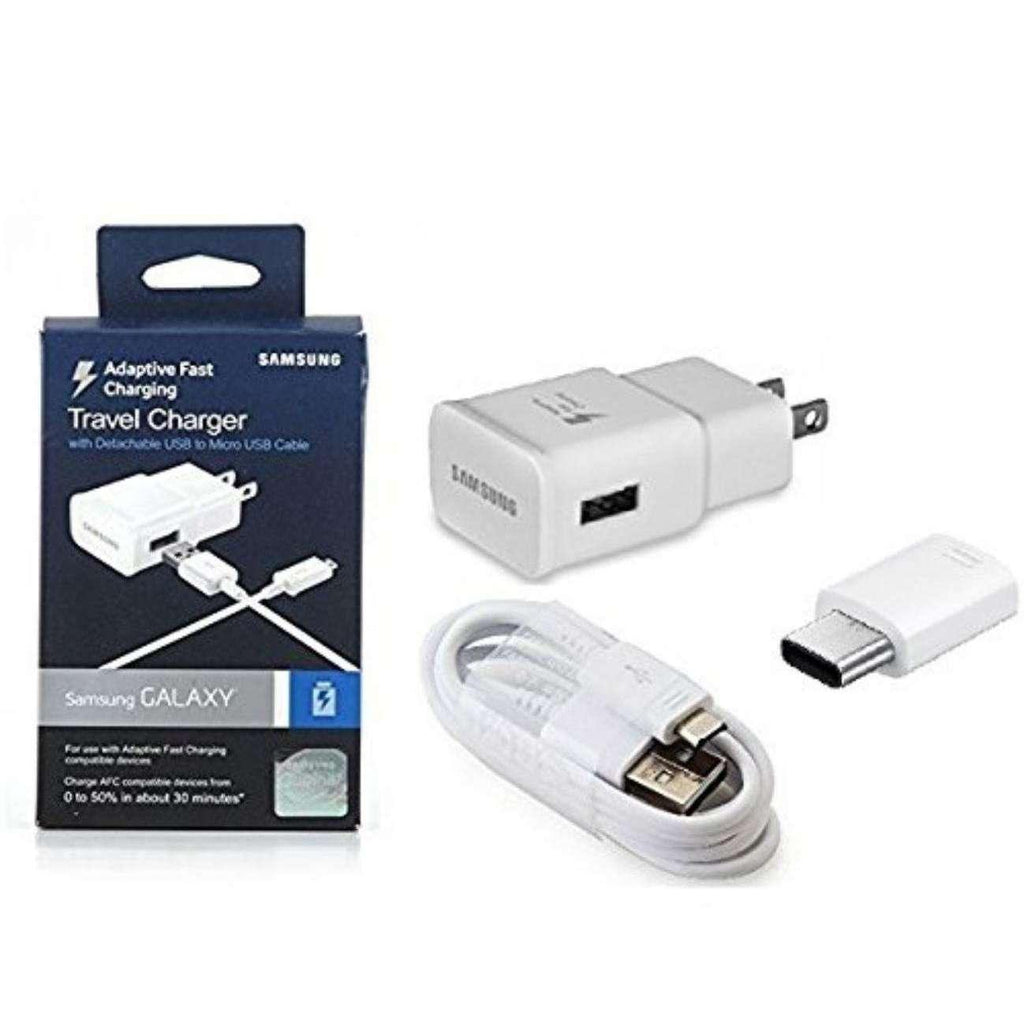Type C Adapter + Samsung Adaptive Fast Charging Wall Charger (US Retai ...